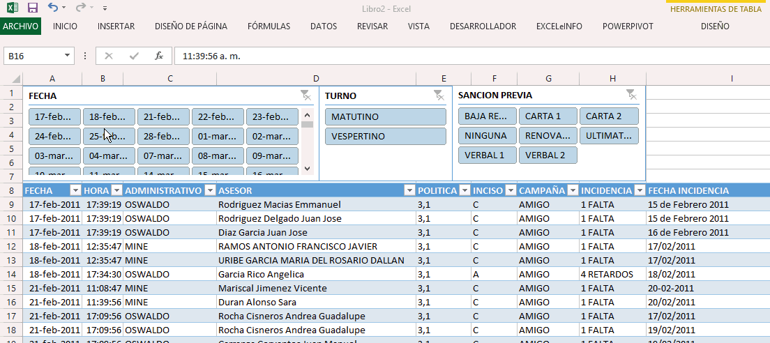 Funciones de base de datos en Excel